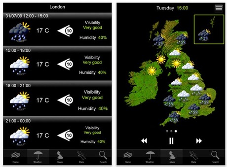 Met Office release free weather app - ShinyShiny